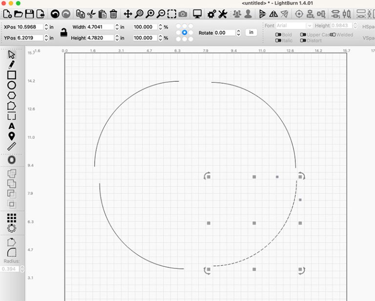 How to Break Apart a Circle in Lightburn