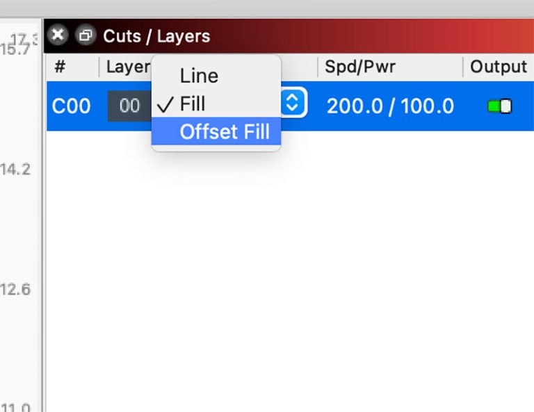 What is Lightburn OFFSET FILL?