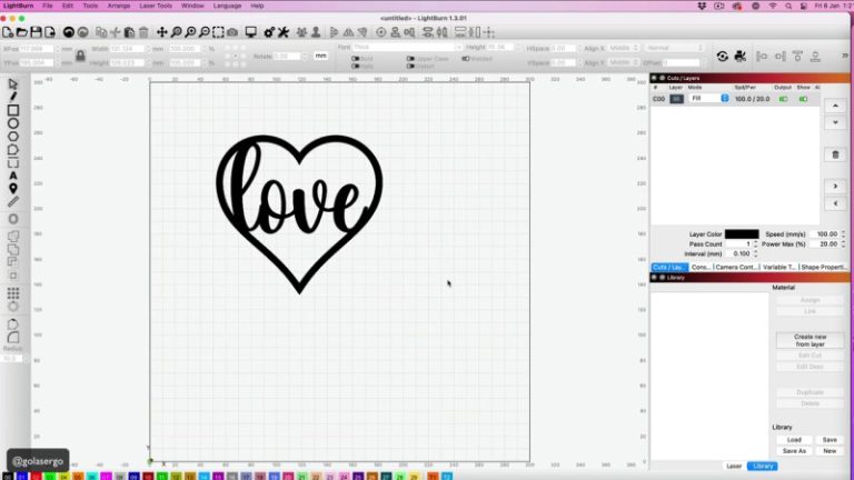 How to Weld Text to a Shape in Lightburn