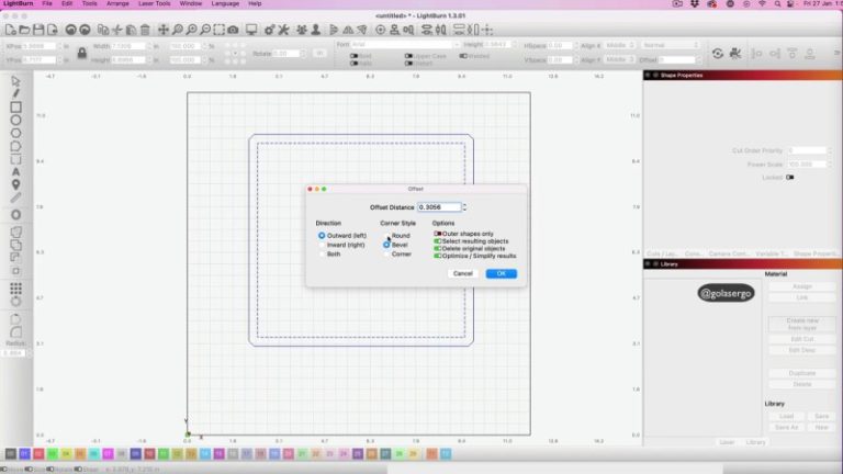 How to Create Rounded Corners in Lightburn