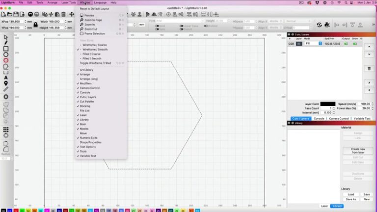 How to Create a Polygon Shape in LightBurn
