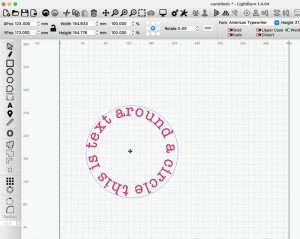 How to Wrap Text Around a Circle in Lightburn